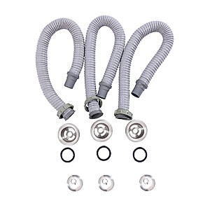 Stainless Steel Sink, 3 Compartment Stainless Steel Commercial Kitchen Bar Sink With 3 Drainboards, Commercial Kitchen Sink Prep Table, Modern Utility Basin With 3* Downpipes For Indoor Outdoor