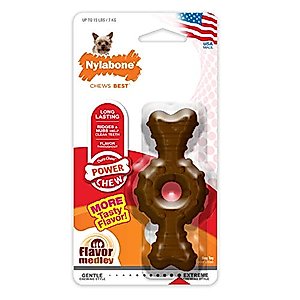 Nylabone Power Chew Ring Bone Chew Toy for Dogs X-Small - Up to 15 lbs.