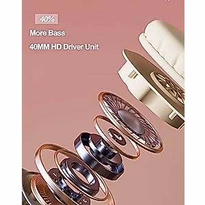 Bluetooth Headphones,Wireless Headphones LED Light Up Foldable Headset for Kids, Over Ear with Built-in Microphones, Aux Input,Fast Charging Bluetooth 5.1 for Travel,Online Class, Home Office (Yellow)