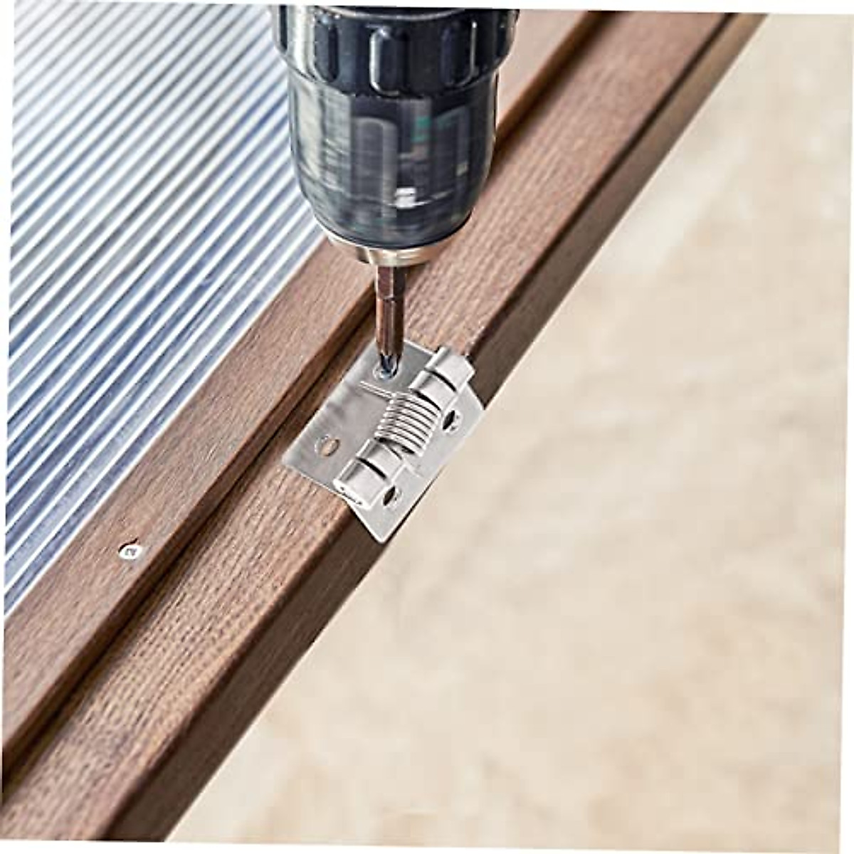 10pcs Automatic Closing Hinge Heavy Duty Door Closer Heavy Duty Spring Exterior Door Hinges Self Closing Hinges for Doors Black Door Hinges Garage Door Hinge Garage Door Hinges