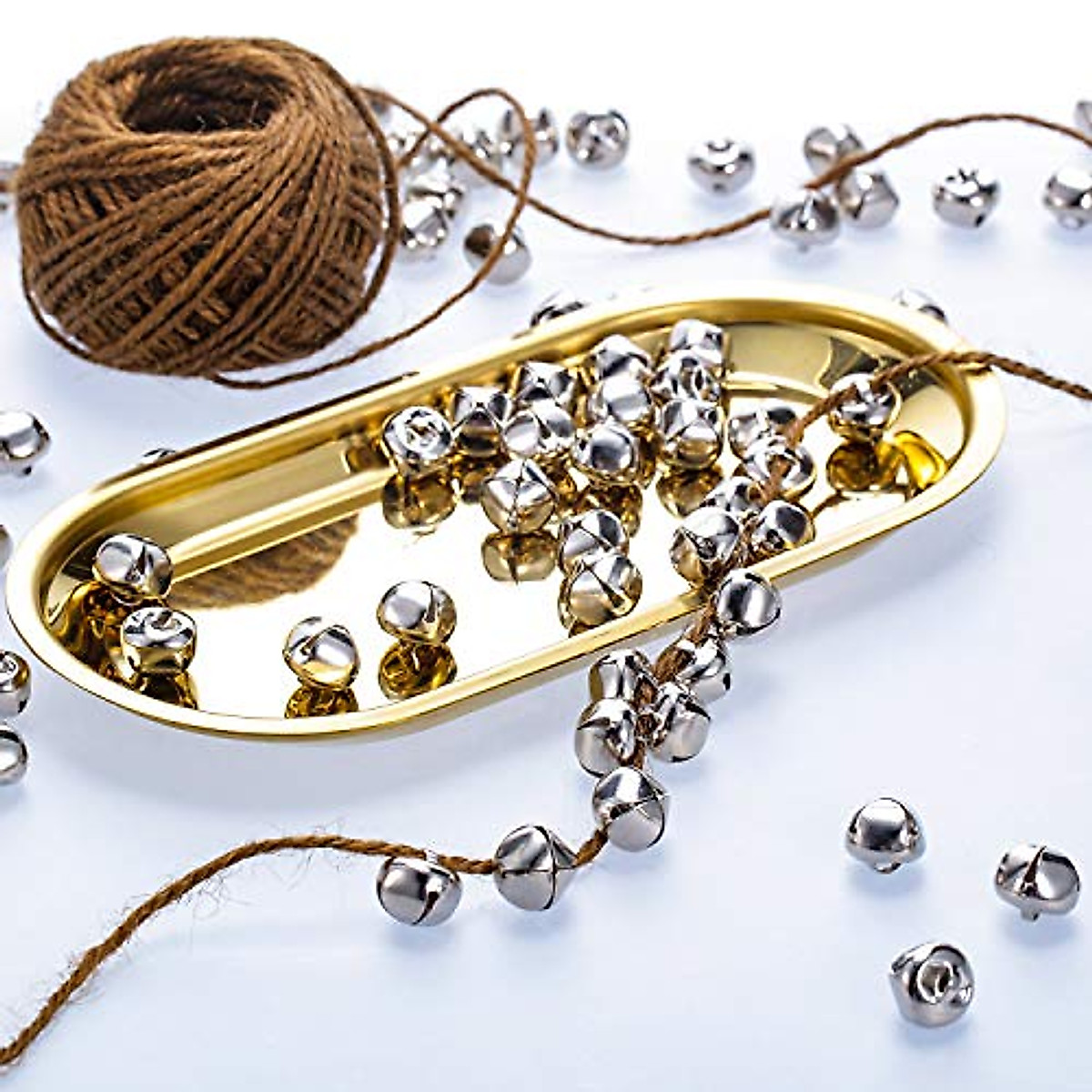 Jingle Bells for Craft, 300 Pieces Bulk DIY Christmas Bells for Decoration, Home Decoration