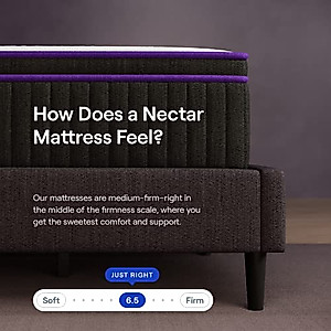 Nectar Premier Hybrid Queen Mattress 13 Inch - Medium Firm Memory Foam - Steel Springs - Heat Wicking Cooling Technology - 365-Night Trial - Forever Warranty, White