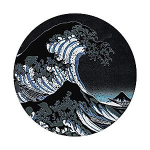 Famous Vintage Japanese Art "The Great Wave" Remix Stylish PopSockets PopGrip: Swappable Grip for Phones & Tablets
