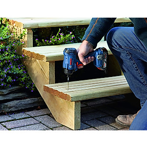 BOSCH 18V 2-Tool Combo Kit with 1/2 In. Compact Drill/Driver and 1/4 In. Hex Impact Driver GXL18V-26B22