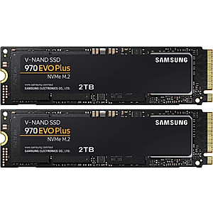 SAMSUNG MZ-V7S2T0B/AM 970 EVO Plus NVMe M.2 SSD 2TB 2 Pack
