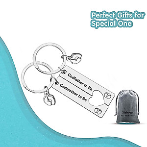 Godmother to Be Gifts Godfather to Be Keychain Godparents Proposal Gifts Godparents Baptism Gifts Pregnancy Announcement for Godparents Christmas Birthday Gifts