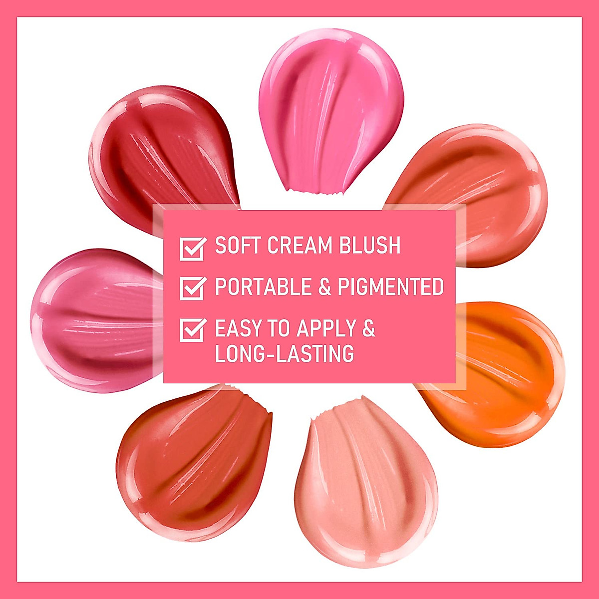 Liquid Blush, Cream Blush Makeup, Natural-Looking Matte Blush for Cheeks, Lightweight, Breathable Feel, Long-Wearing, Smudge Proof, Dewy Finish, Cruelty-free (002-Haze)