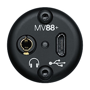 Shure MV88+ Video Kit - Digital Stereo Condenser Microphone for Apple and Android, with Manfrotto PIXI Tripod, Phone Clamp, Mount, iOS and USB-C Cables for Next-Level Connectivity (MV88+ Video KIT)