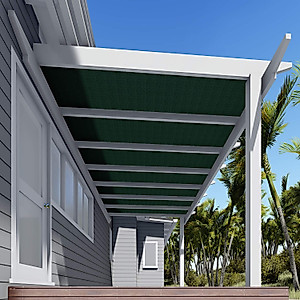 TANG Sunshades Depot 6x15' Ft Green Sunscreen Shade Fabric Roll 95% U*V Block Privacy Screen Windscreen Shade Cloth Mesh Fabric Raw Roll No Grommets for Outdoor Garden Plant Greenhouse Barn