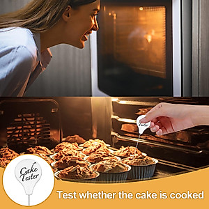 Cake Tester, 2 Packs Cake Tester for Baking Doneness, Stainless Steel Cake Tester Stick, Cake Testers for Baking, Kitchen Auxiliary Baking Tools. 7.5 IN DSOCVJW.