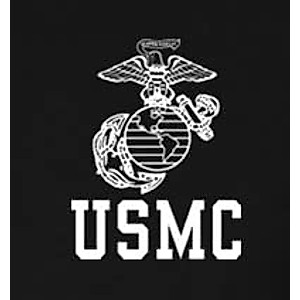 eMarine PX Eagle Globe and Anchor USMC Crew Neck Sweatshirt Black. Made in USA. Officially Licensed with the United States Marine Corps