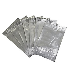 Clear Front Resealable Mylar Bags - 5 Mil - 6" x 9" x 3" Gusset Zip Seal Stand Up Pouch for Freeze Dried Fruits Food Grains Coffee Candy Tea Snacks Storage Container (100)