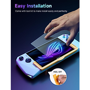 JSAUX ROG Ally Screen Protector 2-Pack, Anti Glare 9H Hardness Tempered Glass Screen Protector with Guiding Frame, 7 inch Anti-Scratch Screen Protector for ASUS ROG Ally/ASUS ROG Ally X 2024