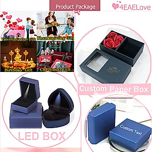 4EAELove Custom Roman Numeral Ring for Men Text Engraved Personalized Graduation for Women Men Thumb Stainless Steel 6mm Black Silver Gold