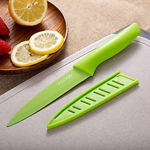 Perkin Utility Knife Kitchen Knife Cooking Knife Stainless Steel Sheath Knife Ergonomic Handle