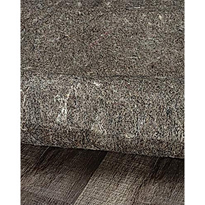 Linon PAD-UL04810 Underlay-Premier Plush & Multi Grey, 8 x 10