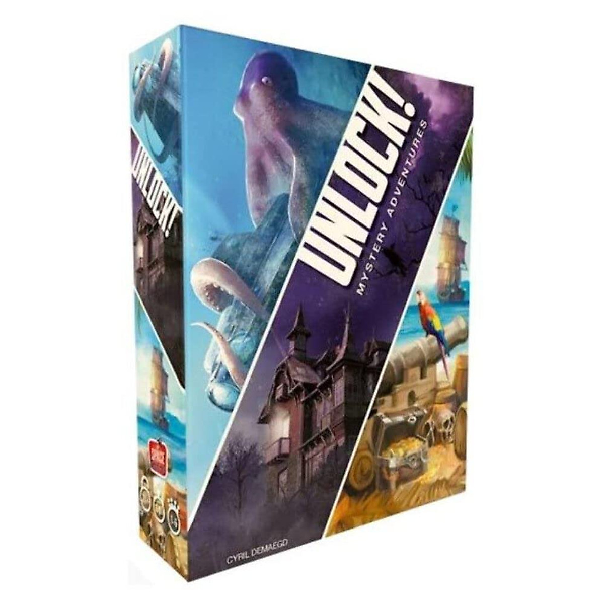 UNLOCK! Mystery Adventures Card Game - Escape Room-Inspired Cooperative Adventure, Fun Family Game for Kids and Adults, Ages 10+, 1-6 Players, 1 Hour Playtime, Made by Space Cowboys