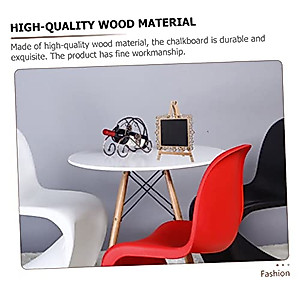 DECHOUS 3pcs Small Blackboard Wedding Easel Chalkboard Mini Table Blackboards Table Blackboard with Stand Tabletop Blackboard Mini Blackboard Easel Wood Office Price Tag Rewritable