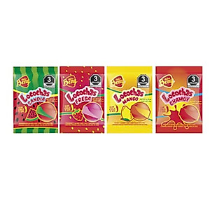 Beny Locochas Hard Sugar Candy with chili powder center MIX FLAVORS 1lb .093 oz bag 60 PCS