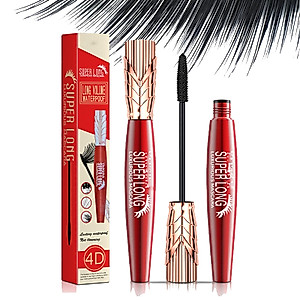 Yanquina Mascara, Yanqina Super Long Mascara, 4D Waterproof And Sweat Proof Mascara-Super Long Luxurious Mascara, 4D Stereo Lengthening Mascara, 4D Long Curling Hold Makeup Mascara