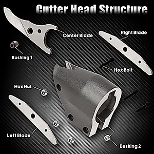 SHALL 5/16” (8 mm) Fiber Cement Siding Shear Blades Replacement Set, for SHALL Electric Fiber Cement Siding Shear (SH111007AE), Clean Cut for Cement Board, Tile Board, Backer Board