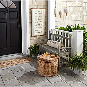 Mud Pie The Porch Bolster Pillow, 1 Count (Pack of 1)