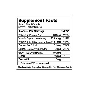 Visual Advantage Glucose II - 1 Month Supply - AREDS 2