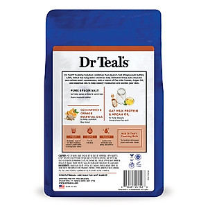 Dr Teal's Pure Epsom Salt Soak, Soothe & Comfort with Oat Milk & Argan Oil, 3 lbs