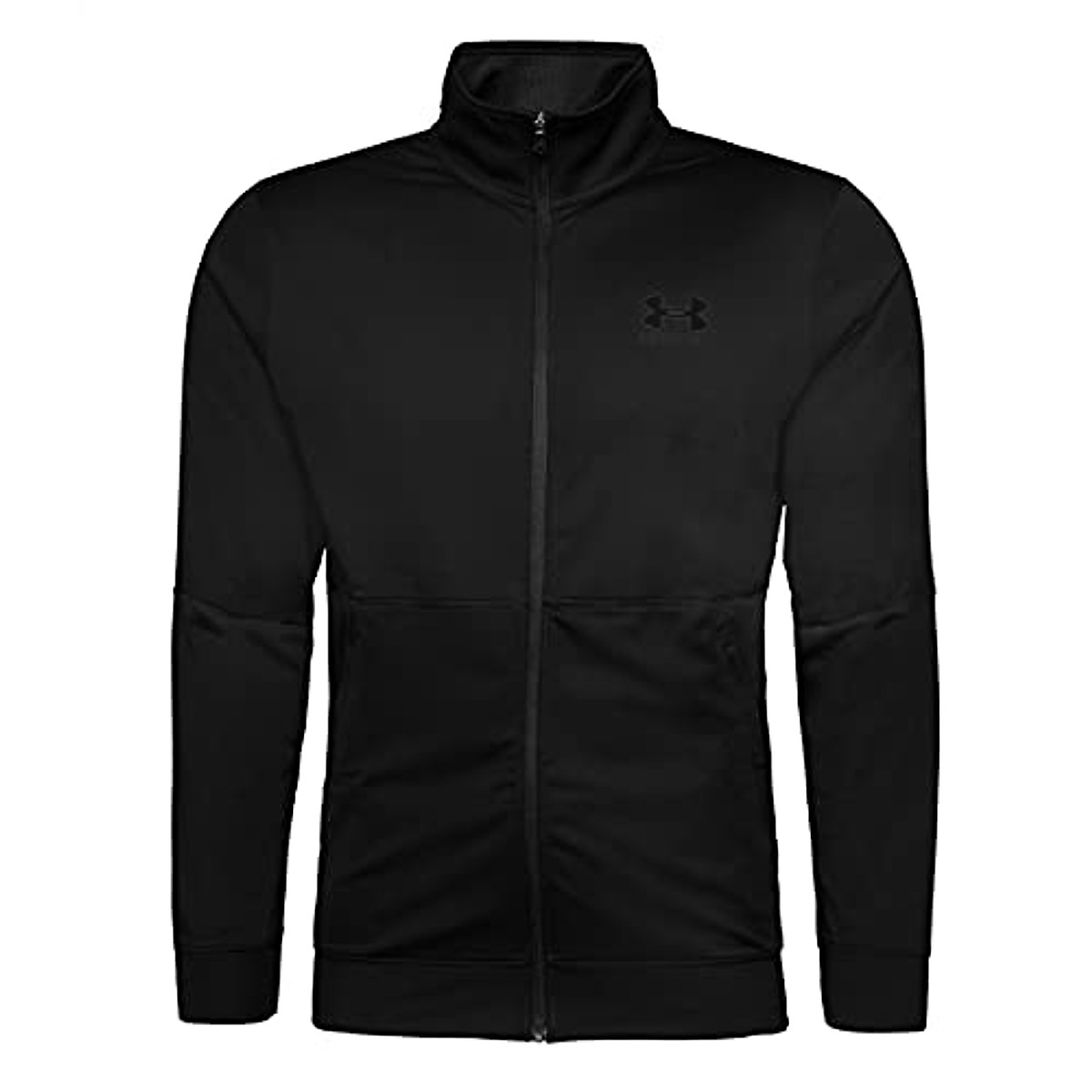 Under Armour Men's Pique Track Jacket, Black (001)/Black, Medium