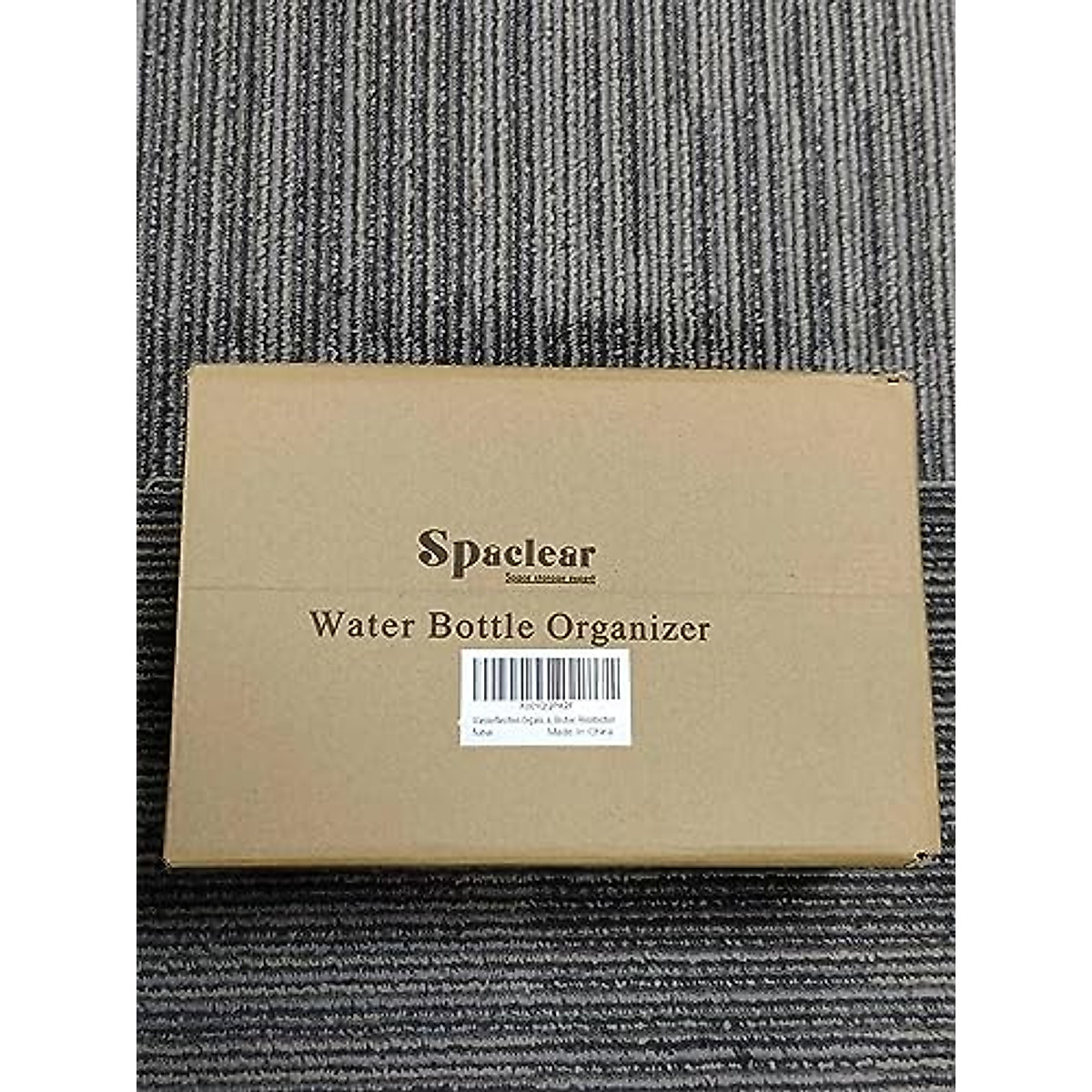 Spaclear 2 Pack Water Bottle Organizer, Stackable Kitchen Pantry Organization and Storage Shelf, Plastic Water Bottle Holder for Cabinet Fridge Organizer and Storage, Tumbler Mug Cup Organizer