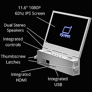 UPspec Gaming xScreen - 11.6 1080P FHD 60Hz IPS Portable Screen for Xbox Series S (not Included) - Unique CABLEFREE Design