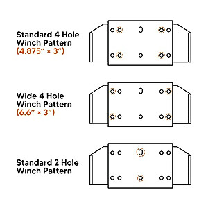 Winch Mounting Plate Bracket Kit Compatible with Honda Pioneer 500 2015-2023 Pioneer 520 2021-2023