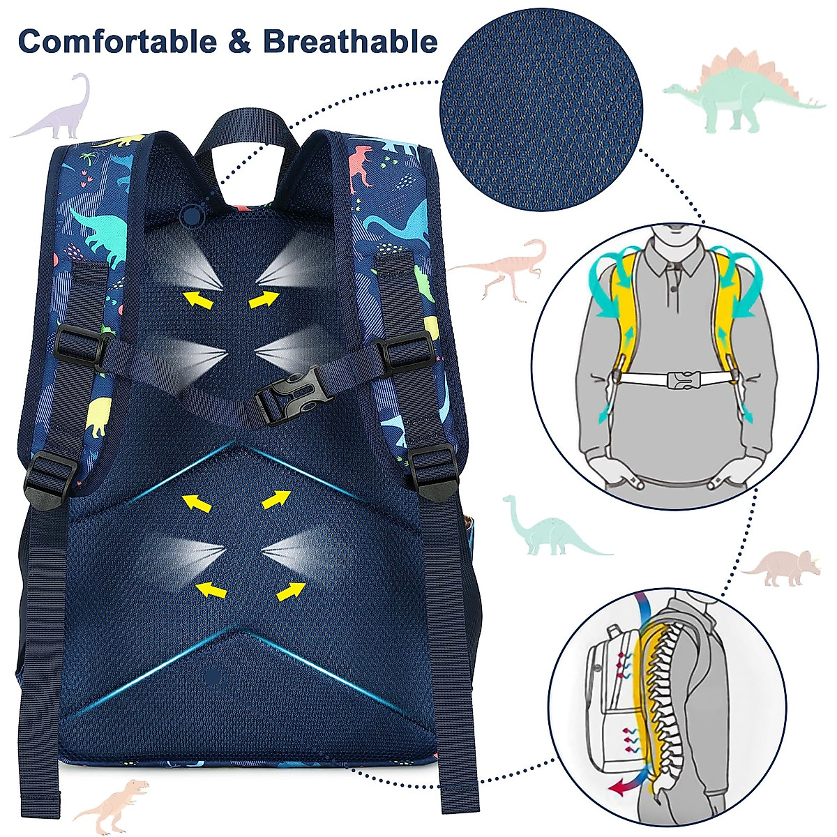 CAMTOP Backpack for Girls Boys Kids School Backpack with Lunch Box Preschool Kindergarten BookBag Set