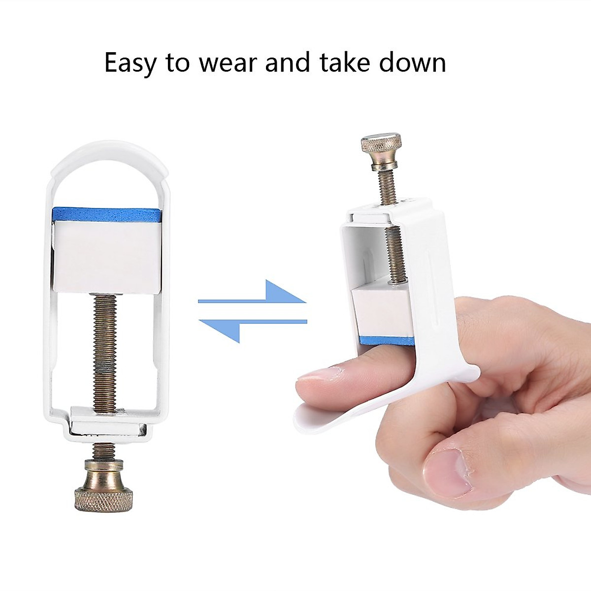 ZJchao Finger Straightener, Splint Brace Corrector Support Hand Finger Arthritis Injury Pain Relief Holder Fingers Extended Finger Fixed Rehabilitation Assist Tool Finger Corrector Pressing Device