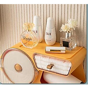 NA Punching Free washcloth Storage Rack Wiping Towel Storage Box Wall Mounted Toilet Storage Rack Hair Dryer Support Rack