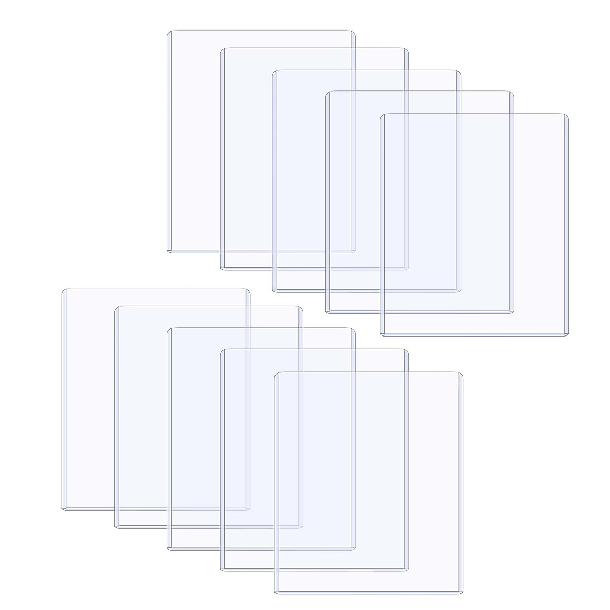 BCW 8x10 Toploader Holder - 10 Count | Rigid PVC, Crystal Clear Photocard Sleeves| 8x10 Plastic Sleeves for Prints | Plastic Top Loader Sheet Protectors to Showcase Pictures | Restaurant Menu Covers
