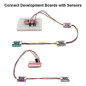 I2C Qwiic Cable Kit Stemma QT Wire for SparkFun Development Boards Sensor Board Breakout Breadboard 4 Pin Sh1.0 Connector