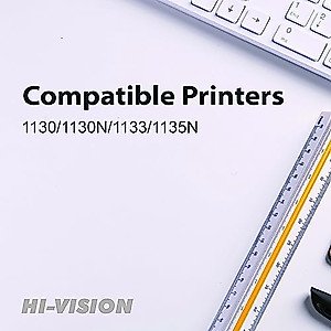 HI-VISION HI-YIELDS Compatible Black Toner Cartridge Replacement for Dell 330-9523 (7H53W) Work with 1130 1130n 1133 1135 1135n Printer (1-Pack Black)