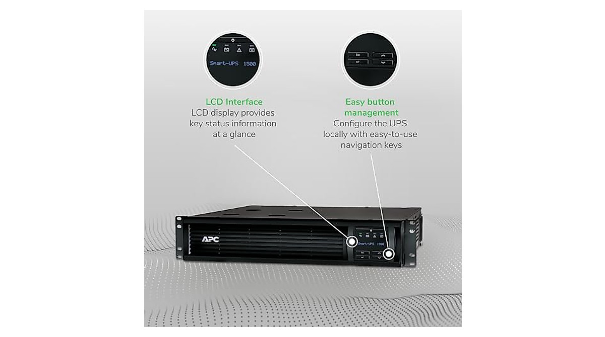 APC 1500VA Smart UPS with SmartConnect, SMT1500RM2UC Rack Mount UPS ...