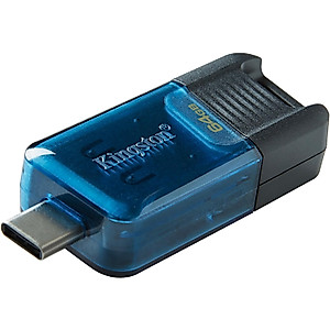 Kingston DataTraveler 80 M 64GB USB-C Flash Drive | USB 3.2 Gen 1 | Up to 200MB/s | DT80M/64GB