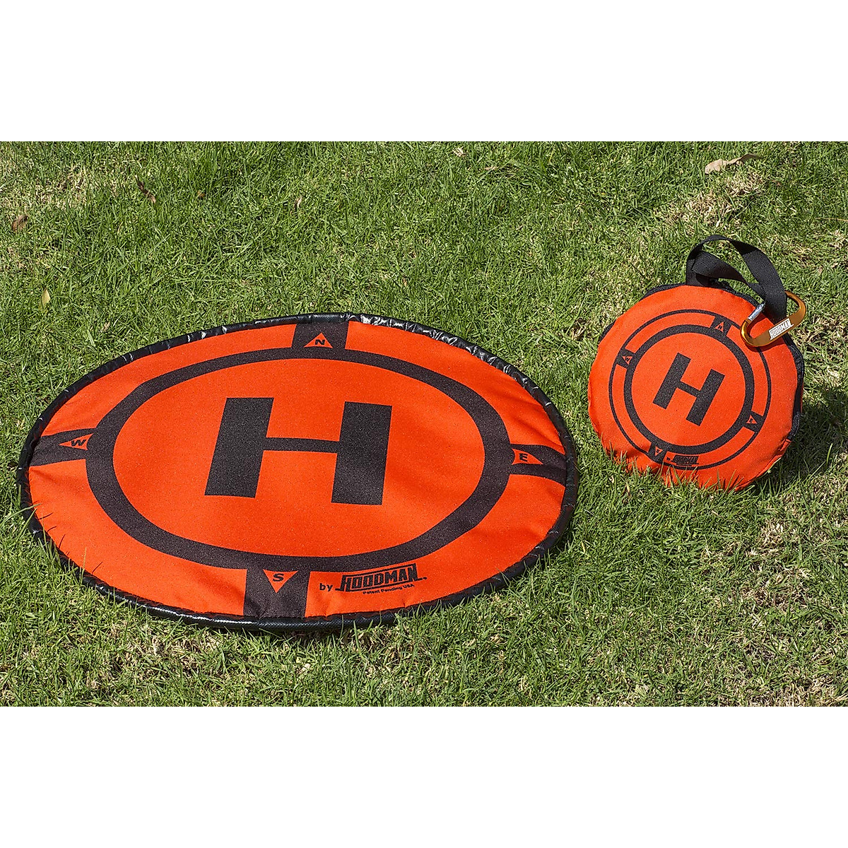 Hoodman 2 foot weighted Drone Landing Pad fits dji mini 3 pro, dji mini 2, dji mavic 3, dji fpv, dji mavic classic 3, dji mavic pro, dji mavic 3 classic, dji spark, dji air 2, dji fpv accessories