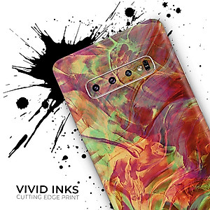 DesignSkinz Liquid Abstract Paint Remix V74 Protective Vinyl Decal Wrap Skin Cover Compatible with The Samsung Galaxy S20 (Screen Trim & Back Glass Skin)
