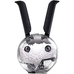 Salt and Pepper Grinder Manual Spice Grinder Multifunctional Kitchen Tools Black Rabbit Ears Design Abrader,Not Mini