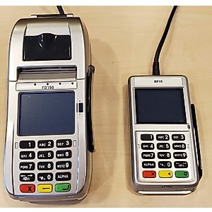 First Data FD150 EMV Credit Card Terminal and RP10 PIN Pad with Wells 351 Encryption Bundle
