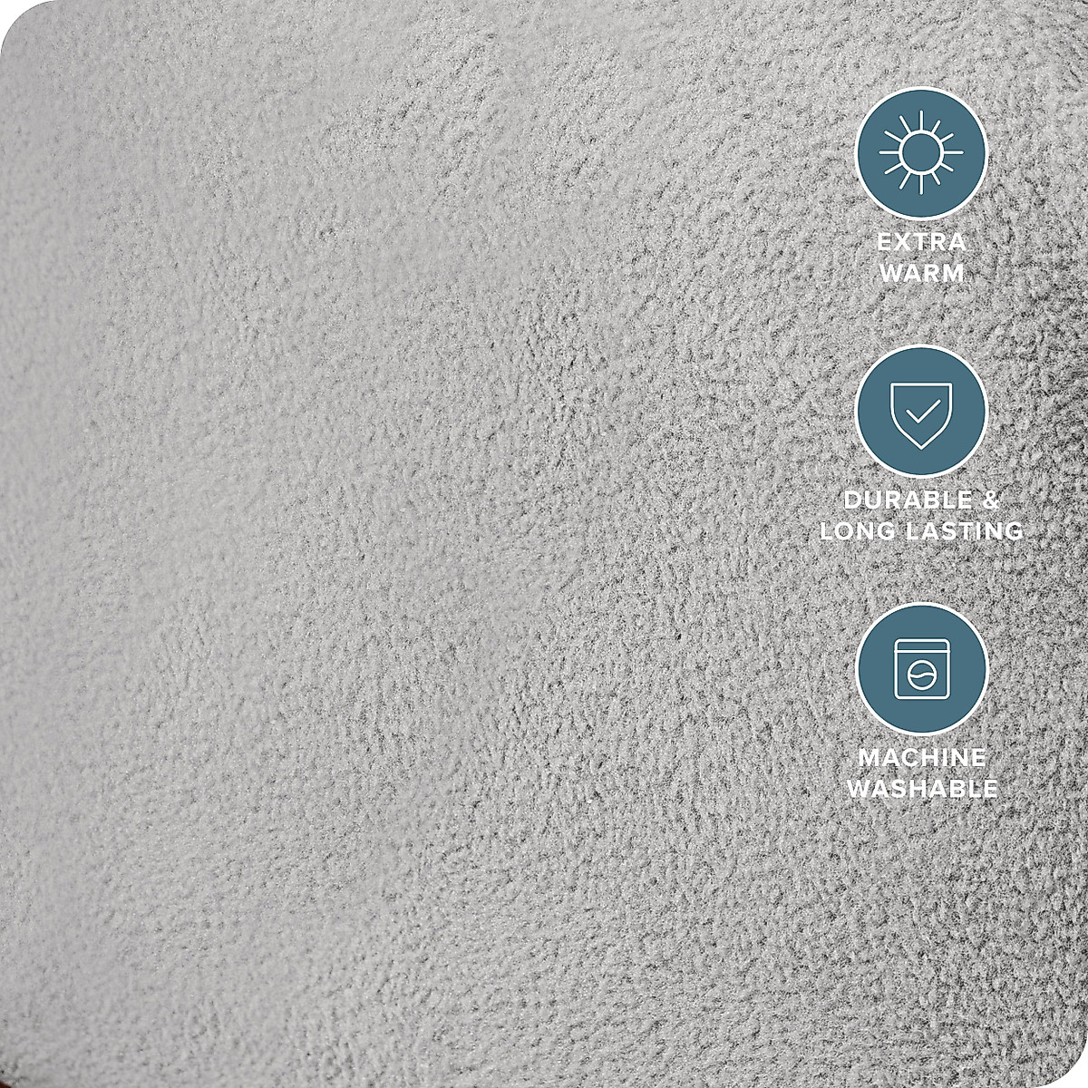 Bare Home Super Soft Fleece Fitted Sheet - Twin Size - Extra Plush Polar Fleece, No-Pilling - Deep Pocket - All Season Cozy Warmth (Twin, Light Grey)