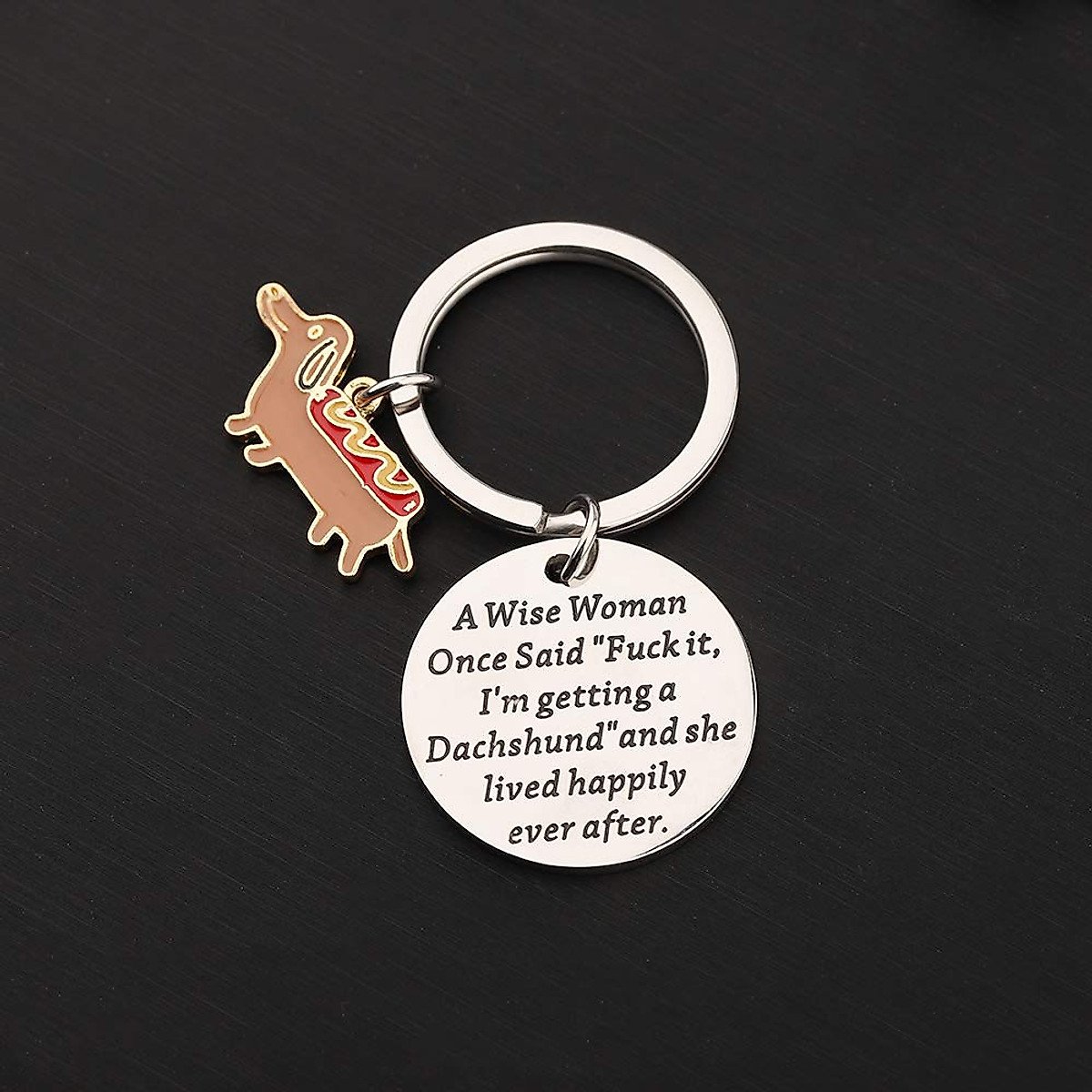 TGBJE Dachshund Gift I'm Getting a Dachshund Keychain Gift For Dog Lover Pet Owner Gift Dog Mom Gift