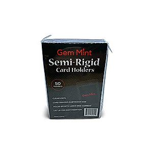 200ct Semi Rigid Card Holders #1 - Grading Submission Size - 3 5/16" x 4 7/8 - Gem Mint Supplies