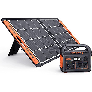 Explore 300 Portable Power Station + 1XSolarSaga 100W： Jackery Portable Solar Generator for Outdoor Adventure Car Camping