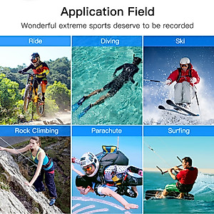 Mafomil Action Camera 4K 60FPS,WiFi Sports Camera with Touch Screen,24 MP HD Underwater Camera,EIS 170 ° Ultra Wide Angle, 98FT Waterproof Underwater Camera(Remote Control/32G SD Card/Accessory Kit)