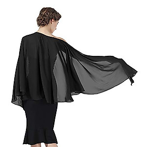 BEAUTELICATE Shawls Wraps Scarf Chiffon For Women Bridal Wedding Evening Dresses